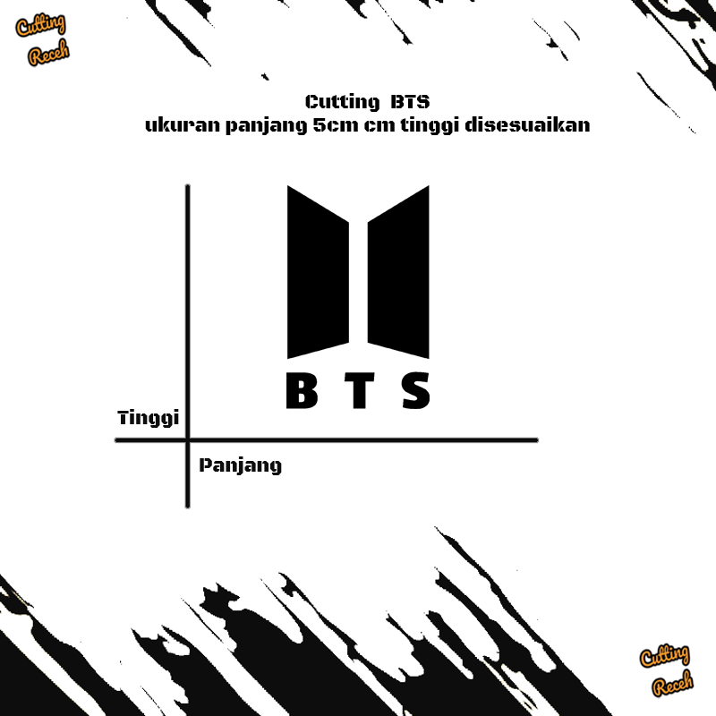 Stiker K-Pop BTS Logo / Stike Terlaris / Stiker Motor / Stiker Helm ...