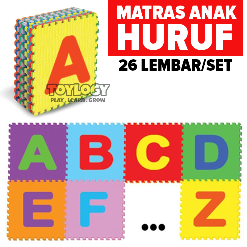 Mainan Edukasi Matras Playmat Karpet Anak Bayi Alas Lantai Huruf Abjad ...
