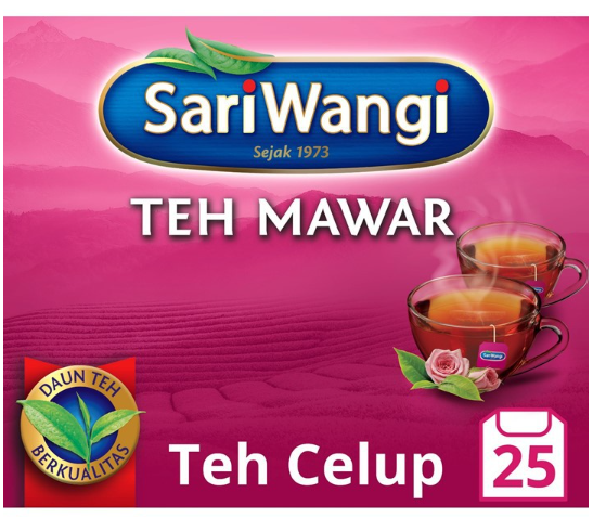 Sariwangi Teh Mawar Celup Isi 25 | Lazada Indonesia