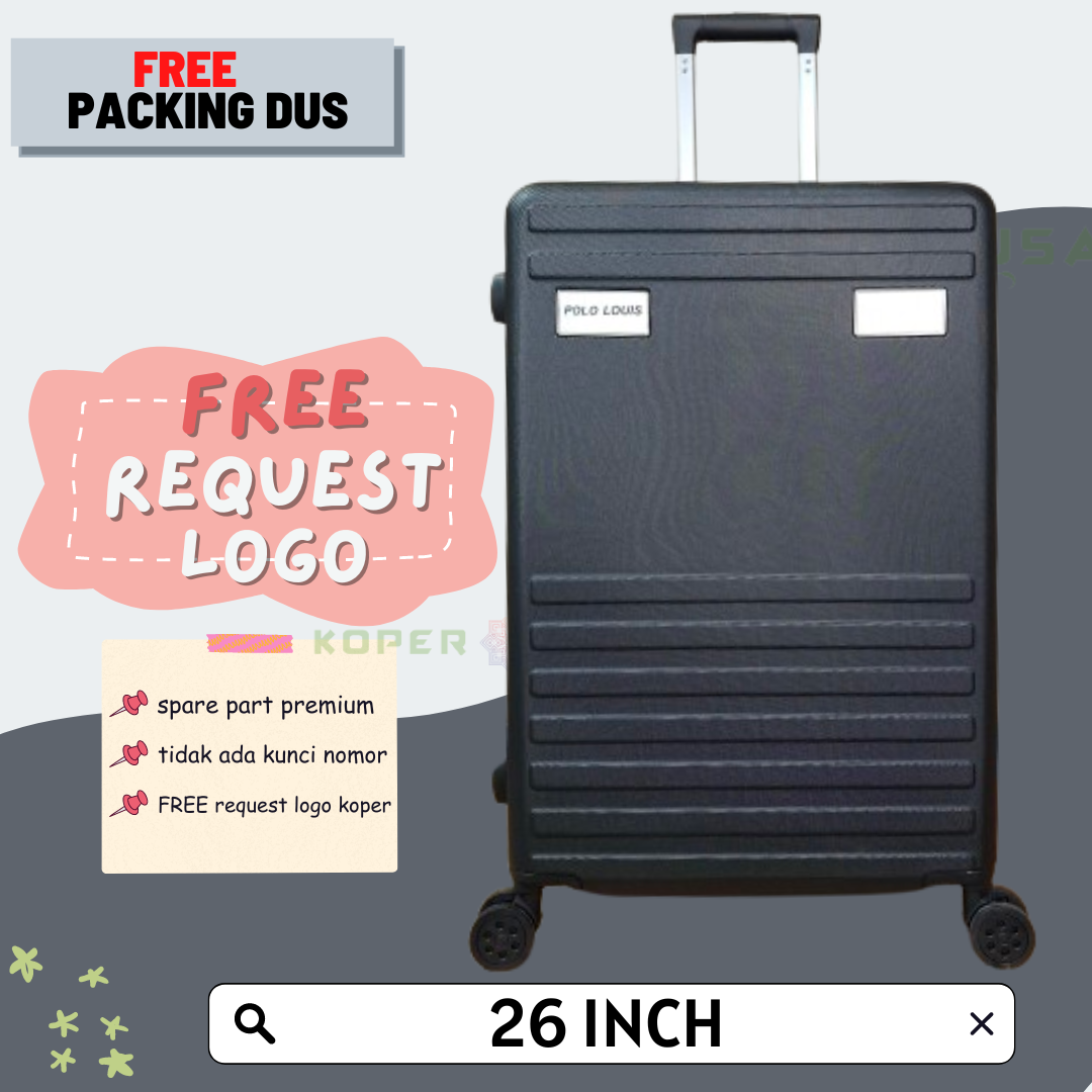 (FREE REQUEST LOGO) KOPER POLO LOUIS KOPER 26 INCH BLACK KOPER KABIN ...