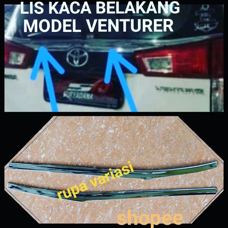 lis list kaca belakang inova innova reborn tipe g v q model VENTURER ...