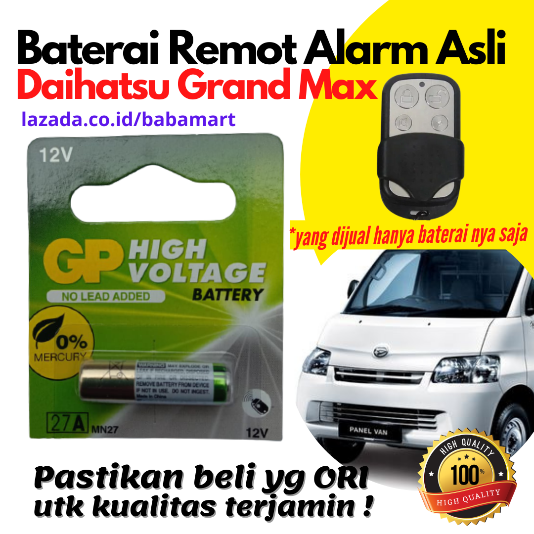 BATERAI REMOT ALARM ASLI DAIHATSU GRAND MAX BATTERY REMOTE ALARM KUNCI ...