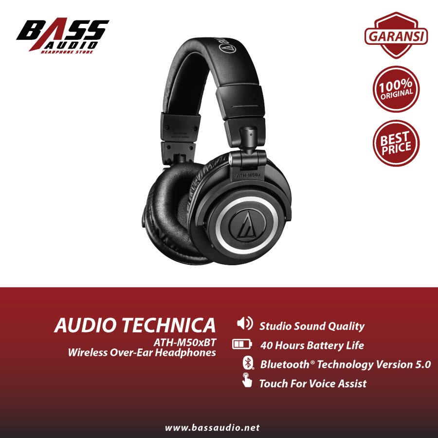 Audio Technica ATH-M50xBT2 / M50X BT New Gen 2 Wireless Headphones ...