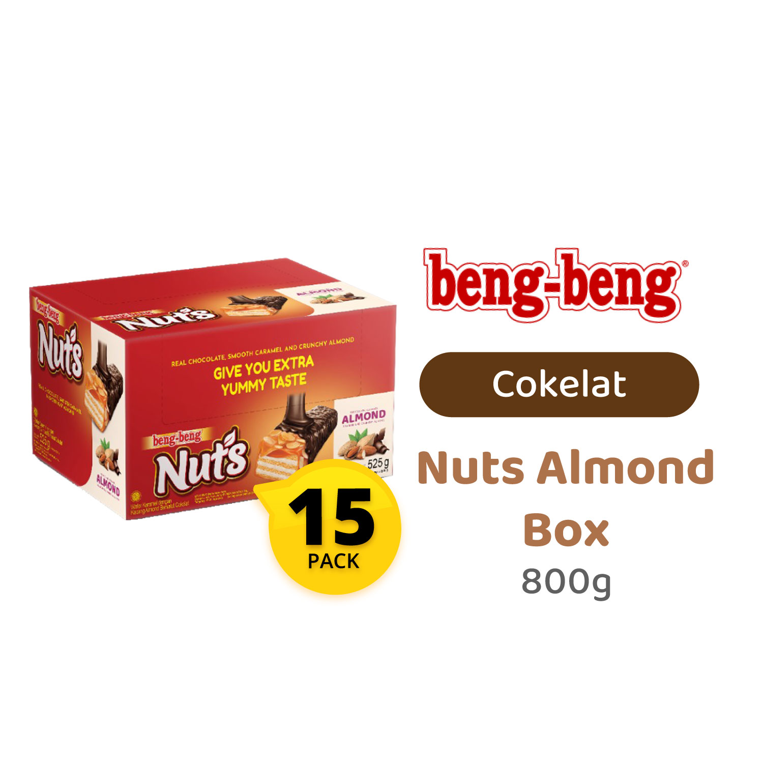 Beng Beng Nuts Almond Box 15pcs | Lazada Indonesia