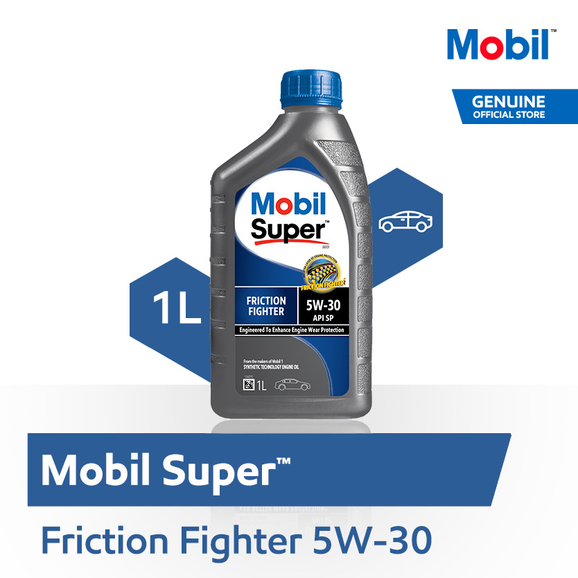 Mobil Super™ Friction Fighter 5W-30 (1L) - Oli Mesin Mobil | Lazada ...