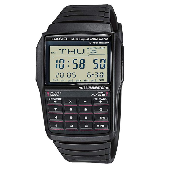 CASIO DBC-32-1ADF - Data Bank - Square Shape - Dual Time - Telememo ...