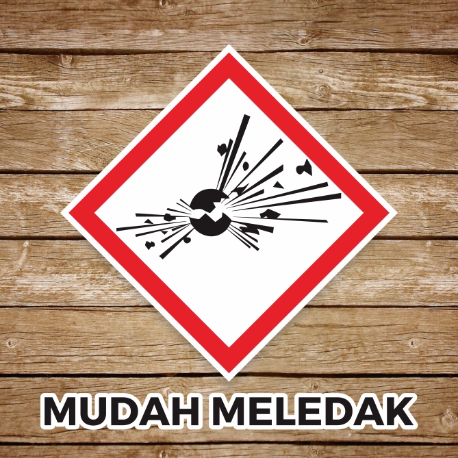 Sticker Label Vinyl Simbol B3 Stiker Bahan Berbahaya dan Beracun 20 x ...