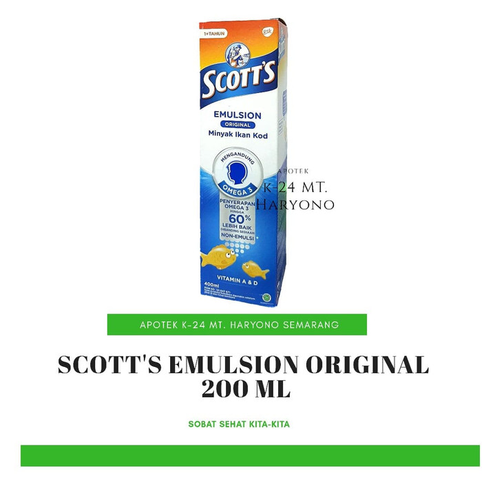 SCOTT'S EMULSION ORIGINAL 400 ML | Lazada Indonesia