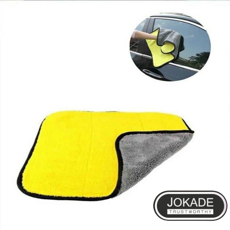 Kain Lap Mobil halus tebal 500GSM 30x30cm lap kuning abu lap microfiber ...