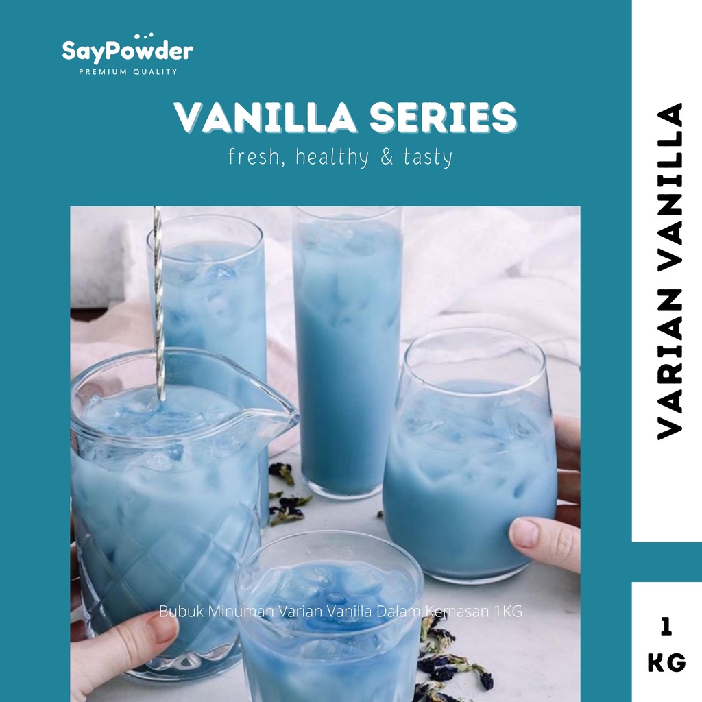bubuk minuman rasa vanilla 1kg serbuk minuman aneka rasa bubuk minuman ...