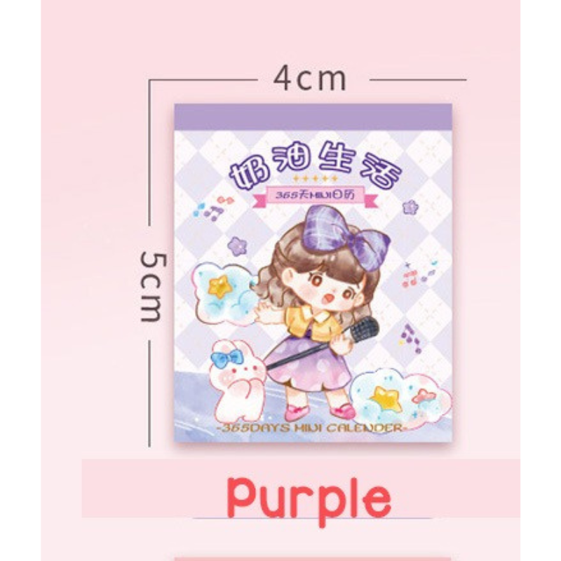 Mini Calender 365 hari Kalender Kecil Lucu Dapat Dirobek dan Ditulis ...
