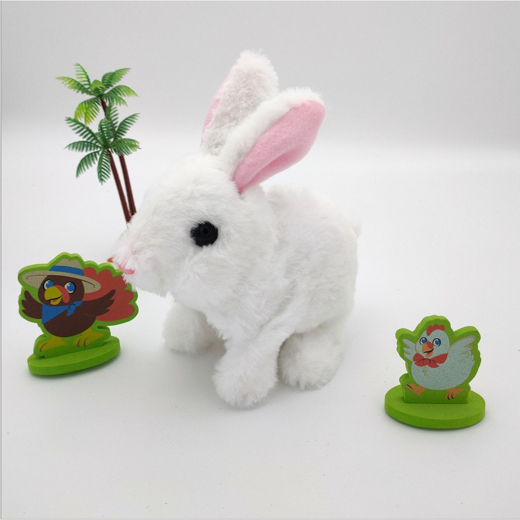Simulasi Mainan kelinci lucu bisa berjalan dan melompat boneka imut dan ...