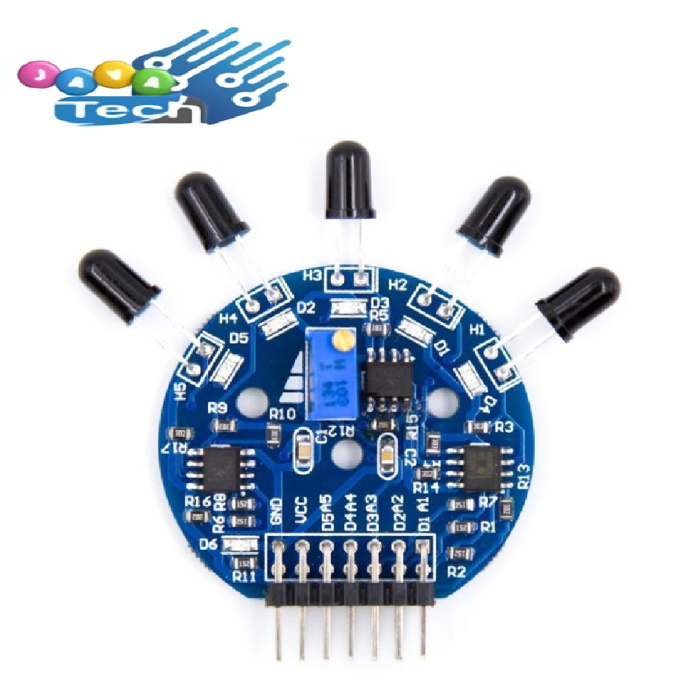 Flame Sensor Dual Output 5 Channel Sensor Api 5 Arah | Lazada Indonesia