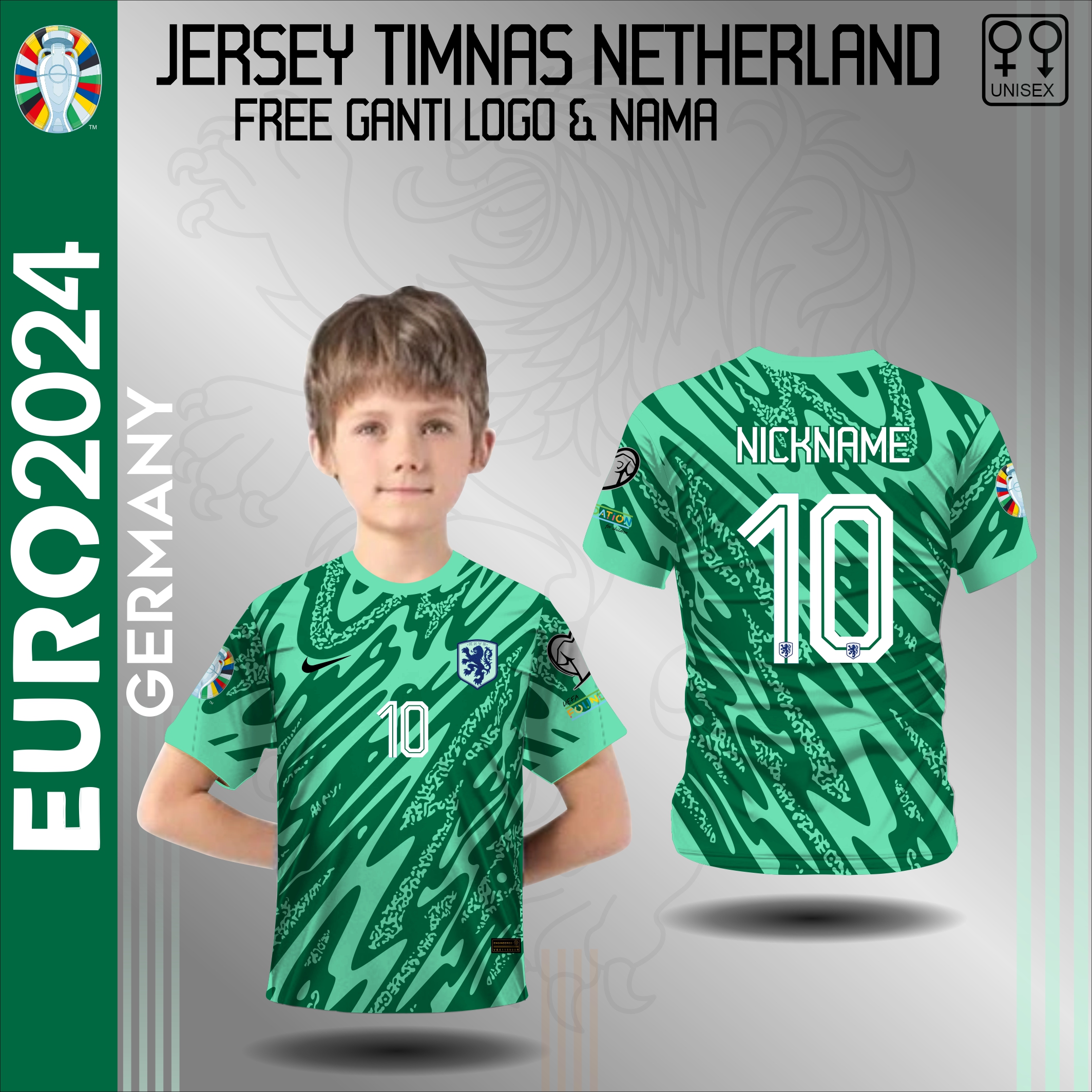 Jersey anak kiper bola belanda piala eropa 2024 kaos baju timnas ...