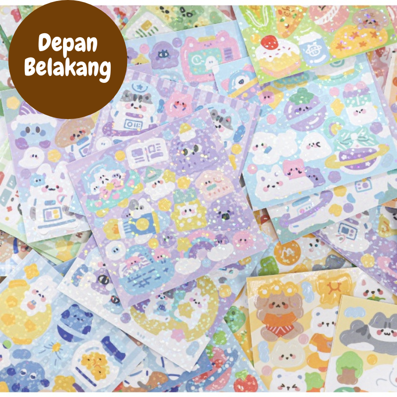 DB - 1 PACK ISI 100 LEMBAR PAKET STIKER MOMO UNIK IMUT LUCU STICKER ...