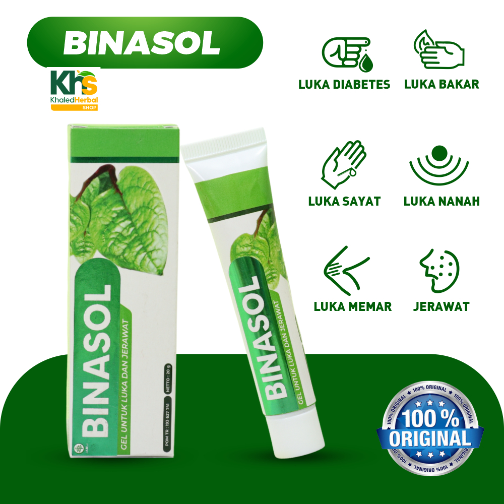 Salep Gel Herbal Luka Kulit Binasol Gel Luka Diabetes | Lazada Indonesia