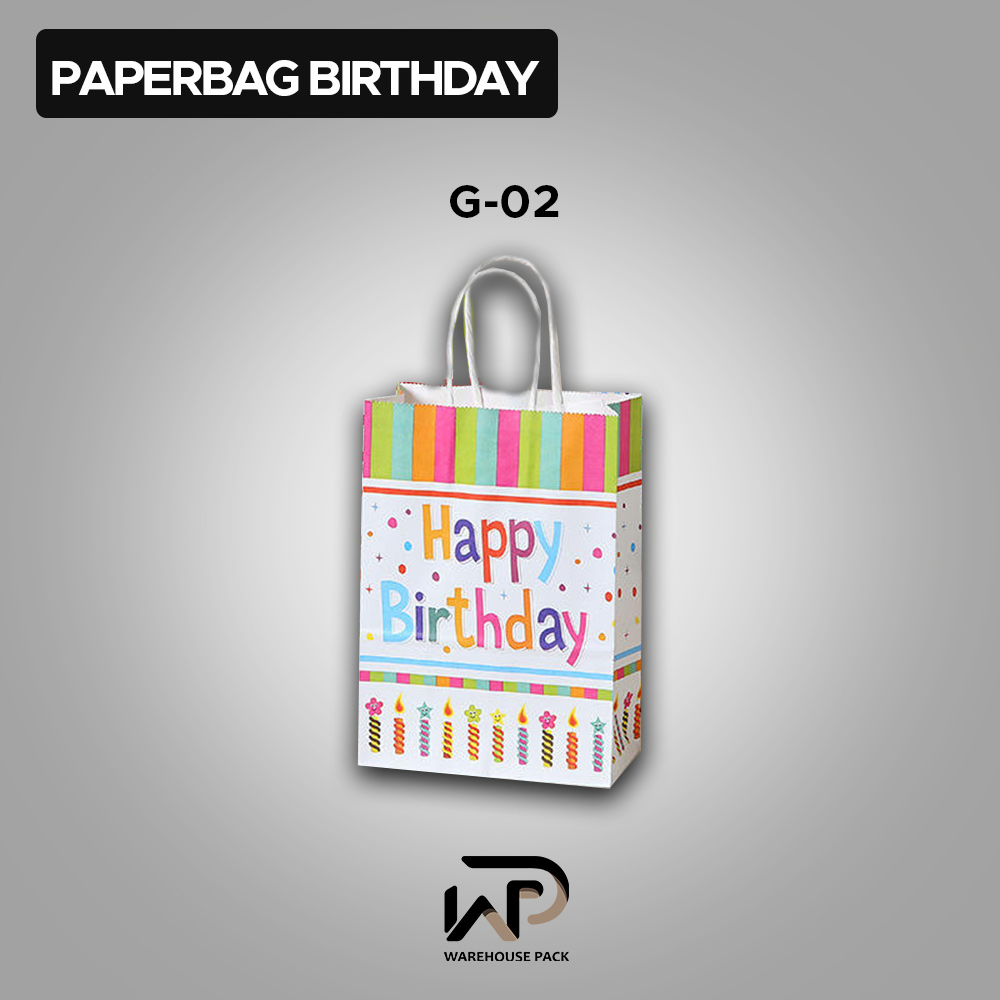 Paper Bag Birthday | Paper Bag Kertas Hadiah Souvenir | Tas Ulang Tahun ...