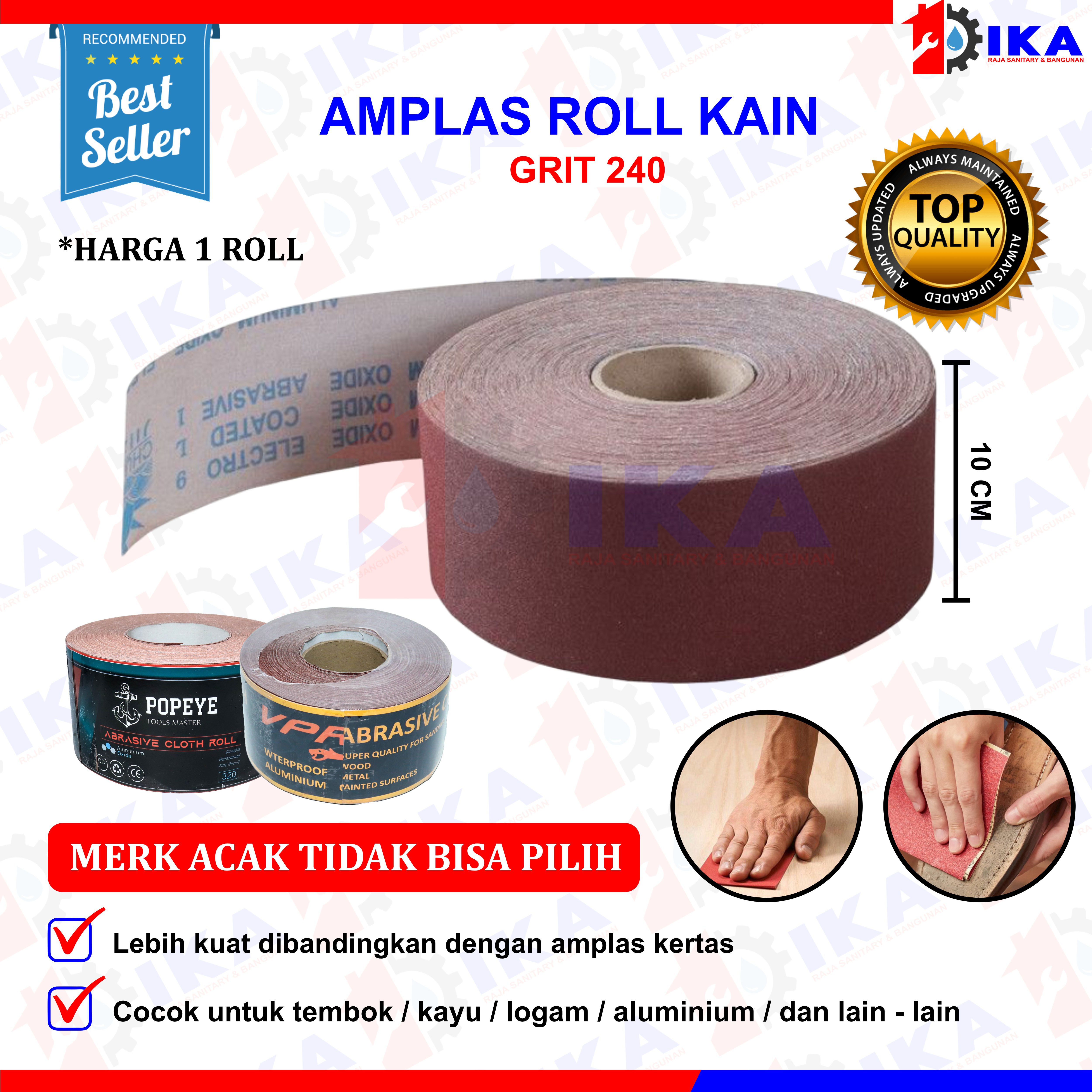 Amplas Roll Gulung Popeye Alpha / Amplas ampelas Roll Merek VPR Grit ...