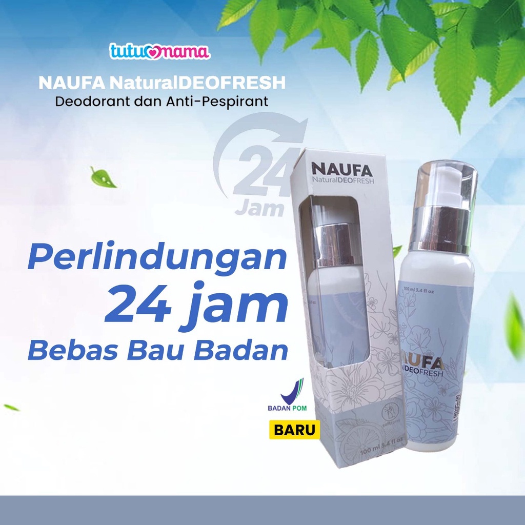 Deodorant Naufa NaturalDeoFRESH 100ml - Perlindungan 24 Jam Bebas Bau ...