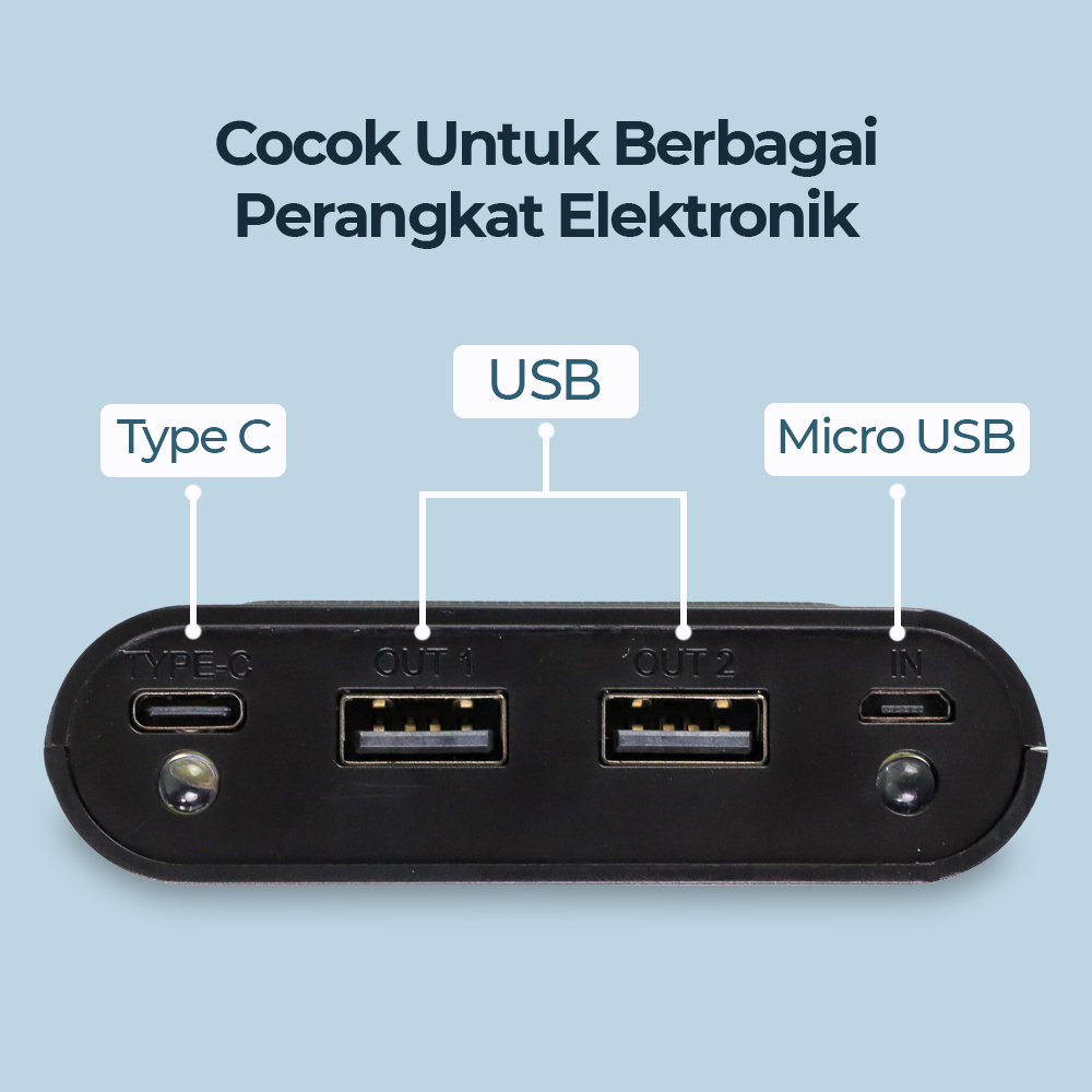 PROMO BISA COD Taffware DIY Power Bank Casing 2 USB Port & LCD 8x18650 ...