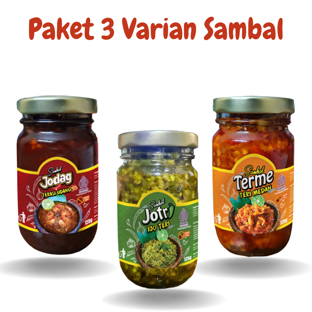 Paket Varian 3 Sambal Mix APB Sambal Ceurik Sambal Ijo Sambal Terme ...