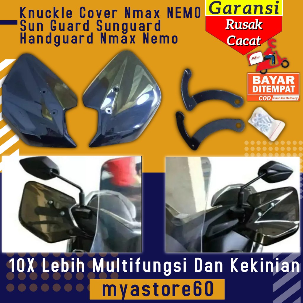 Knuckle Cover Nmax NEMO Sun Guard Sunguard Handguard Aksesoris Variasi ...