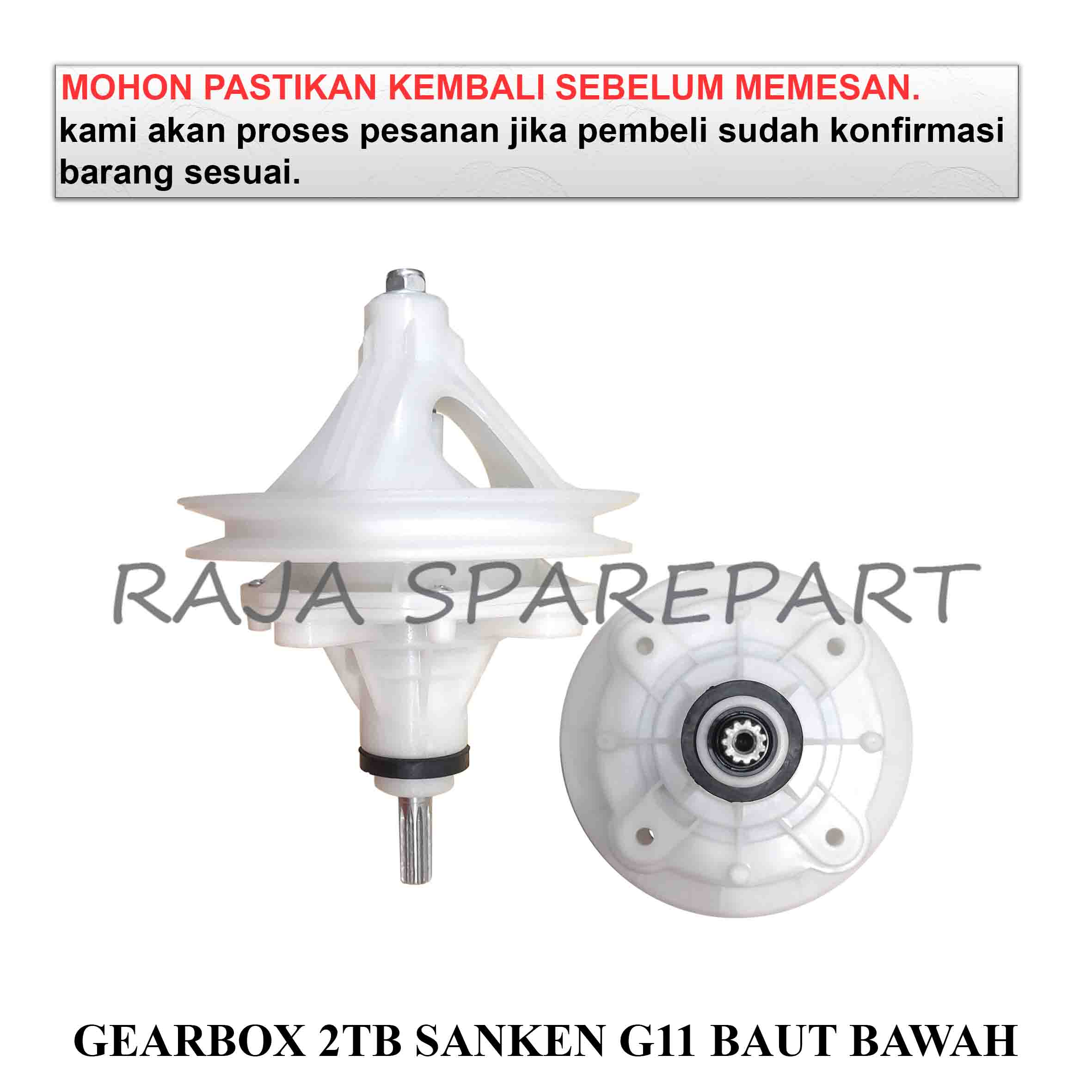 GIRBOX / GEARBOX MESIN CUCI / GERBOX /GEARBOX 2 TABUNG SANKEN G11 BAUT ...