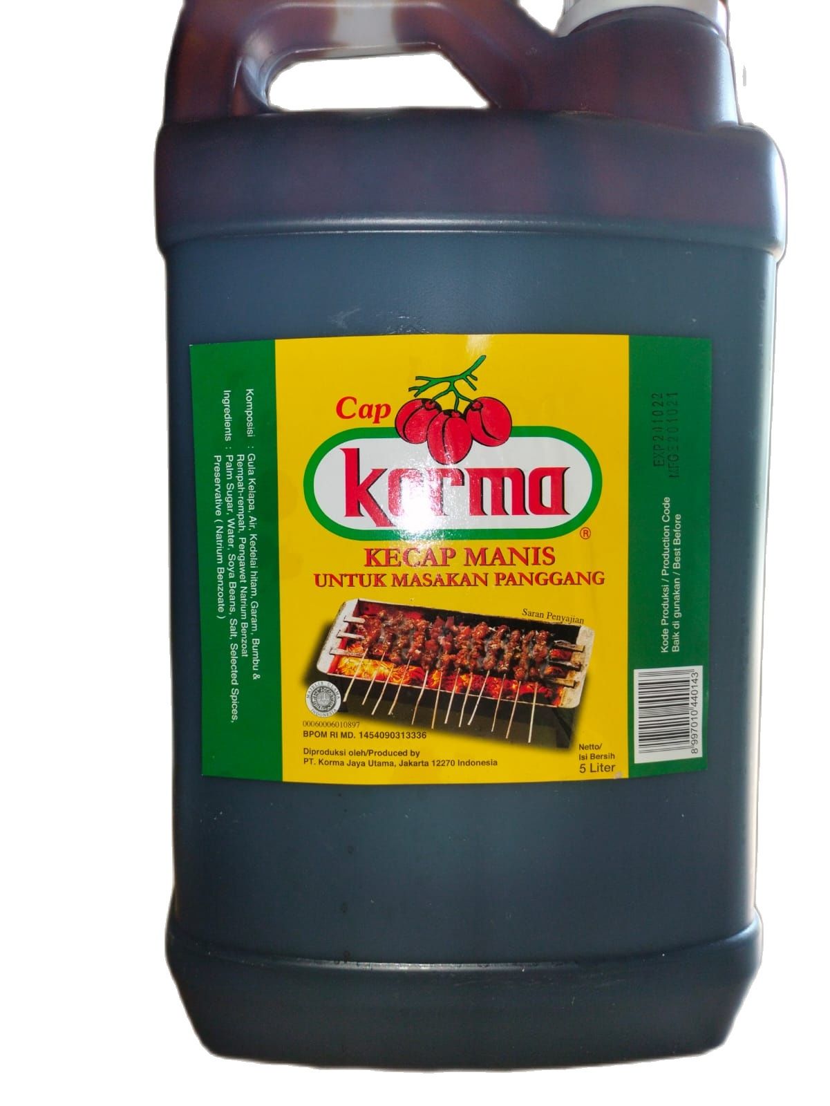 Kecap Cap Korma Manis Panggang Jerigen 5 Liter | Lazada Indonesia