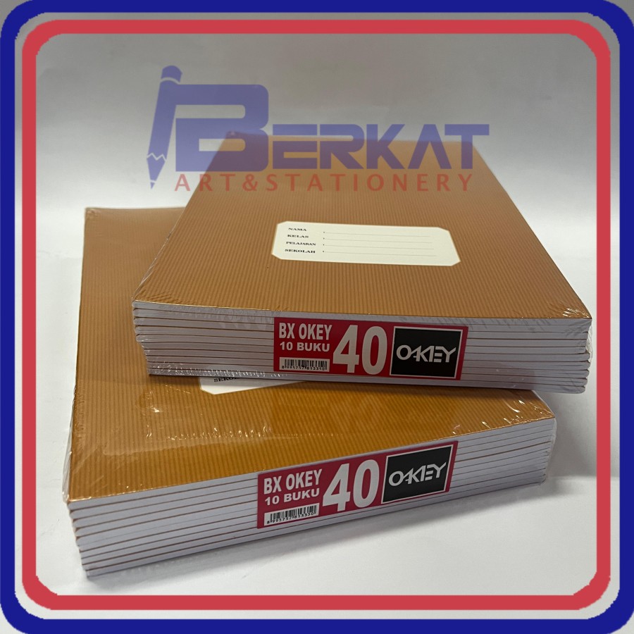 Buku Tulis Boxy Sampul Coklat Kraft 40 Lembar OKEY | Lazada Indonesia