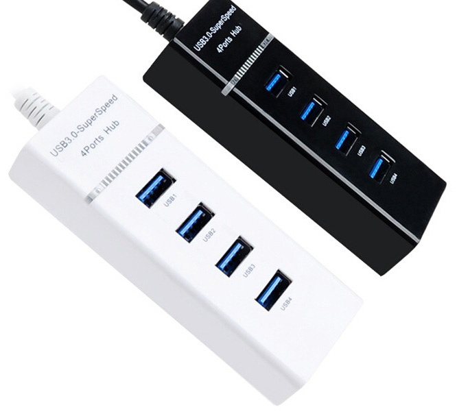 USB Hub 4 Port USB 3.0. USB Hub 3.0 4 Port 5Gbps High Speed Adapter ...