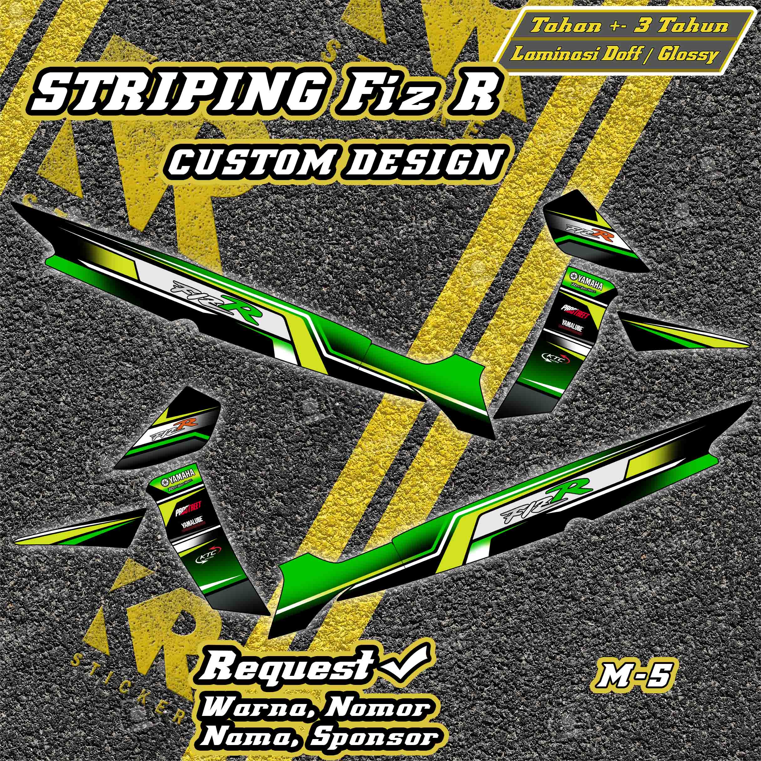Sticker Striping Fiz R / Poswan Custom Desain Stiker Fiz R | stiker lis ...