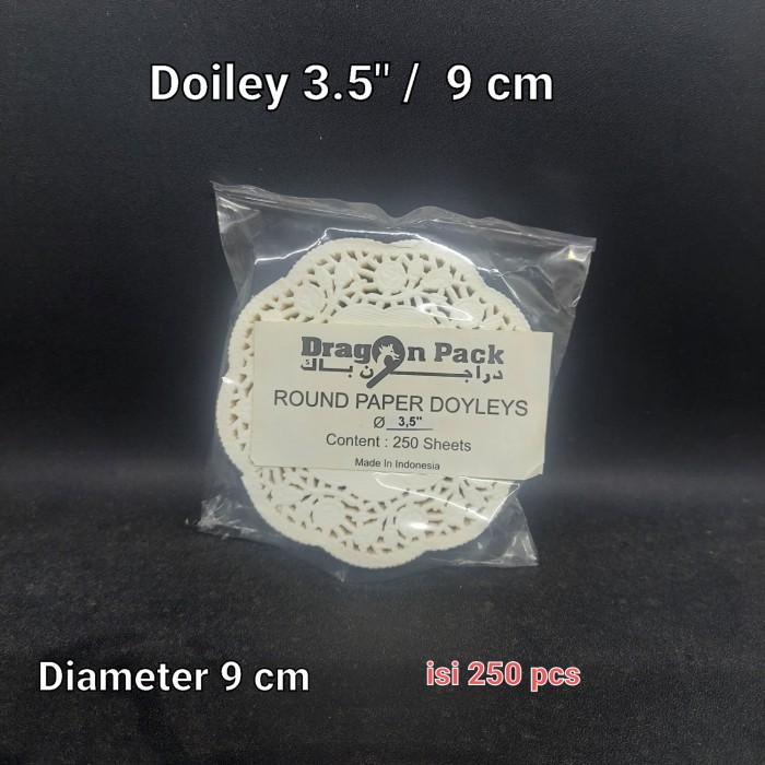 Round Paper Doyleys/ Tatakan Kue Kertas Bulat 3,5 ISI 250 LEMBAR ...