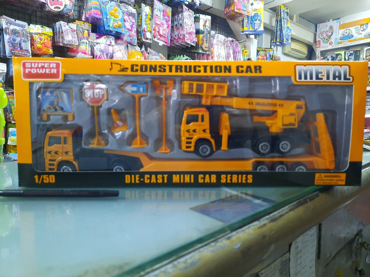 mainan diecast mini car series construction truck metal besi figure ...