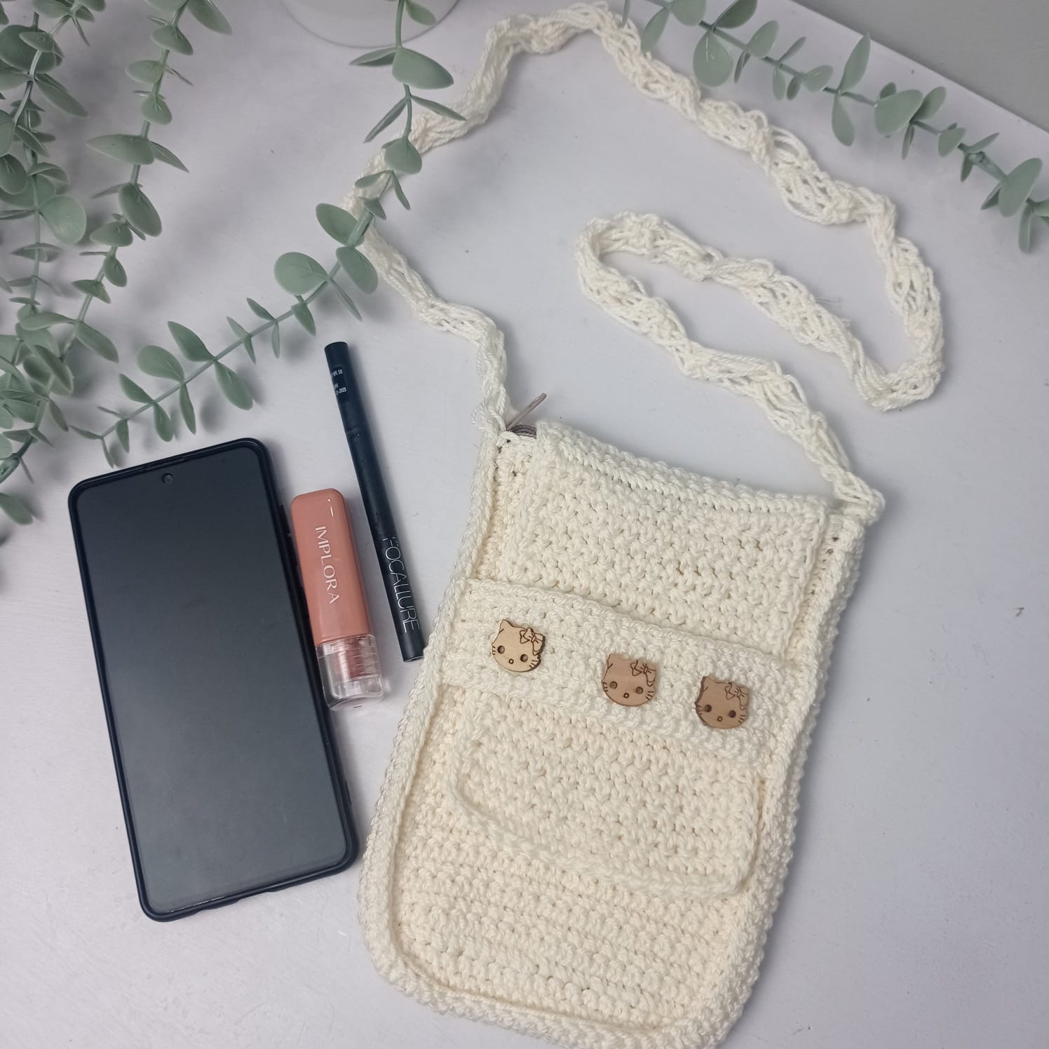 Tas Selempang Rajut Hp Handmade Premium | Lazada Indonesia