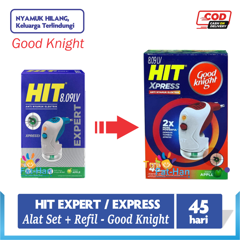 Hit Non Stop Expert/Xpress Set Alat GRATIS 1 Refill - Alat Obat Nyamuk Elektrik - Hit Non Stop ...