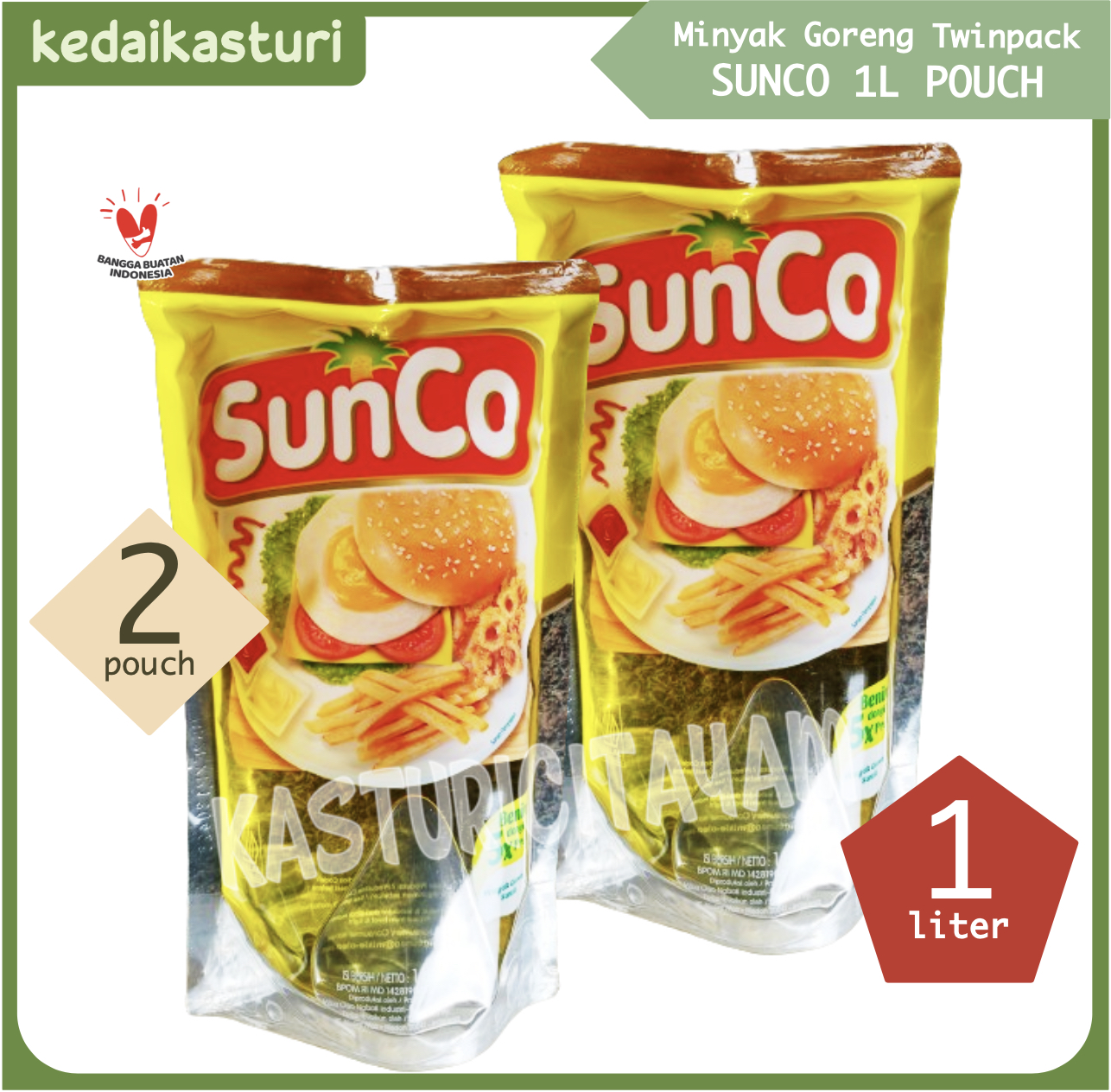 Sunco 1 Liter x 2 Pouch Minyak Goreng - Twinpack | Lazada Indonesia