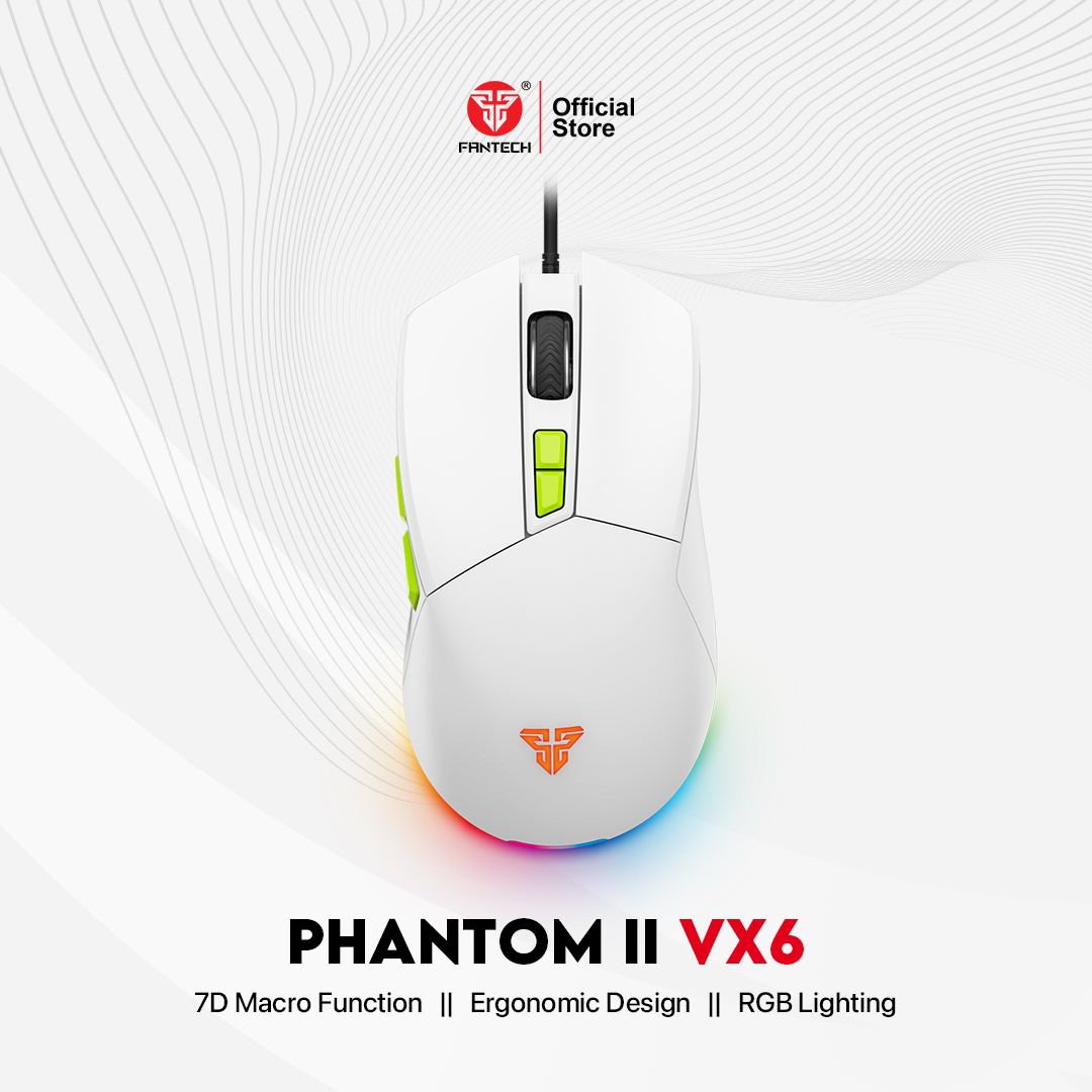 Fantech PHANTOM II VX6 Mouse Gaming Macro RGB | Lazada Indonesia