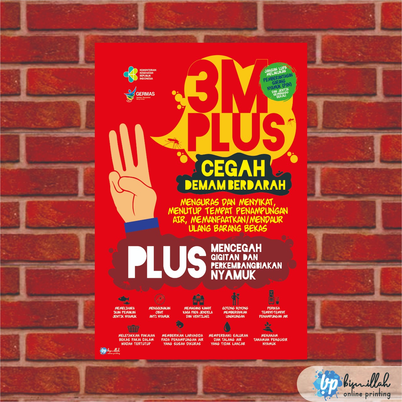 Poster Kesehatan 3M Plus | Lazada Indonesia