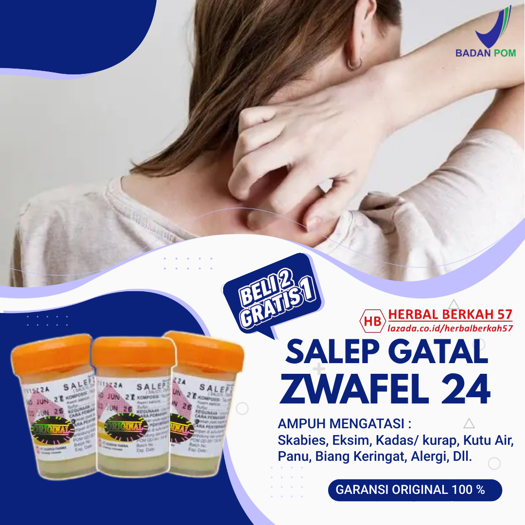 Salep Zwafel 24 Original BPOM Obat Kulit Gatel,Eksim,Scabies,Kudis ...