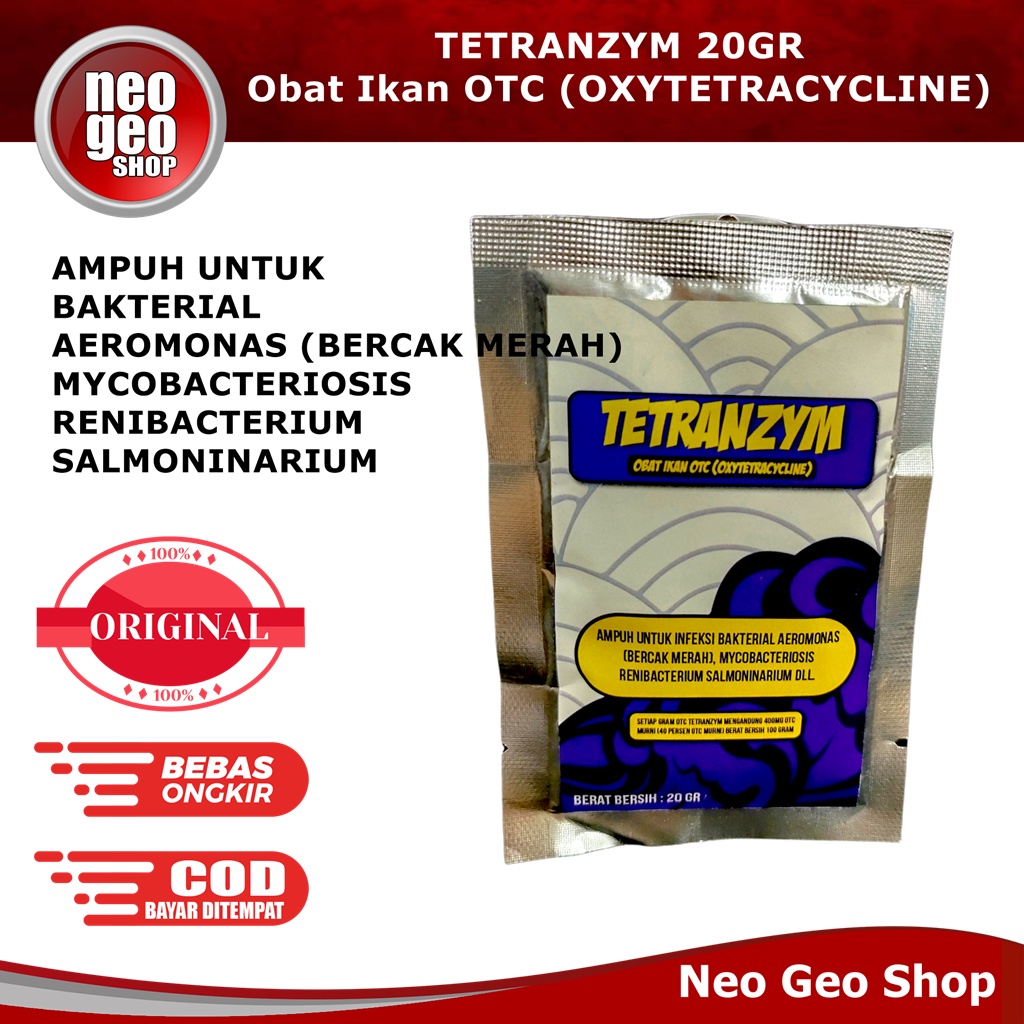 TETRANZYM Oxytetracycline Oksitetrasiklin Obat Ikan OTC | Lazada Indonesia