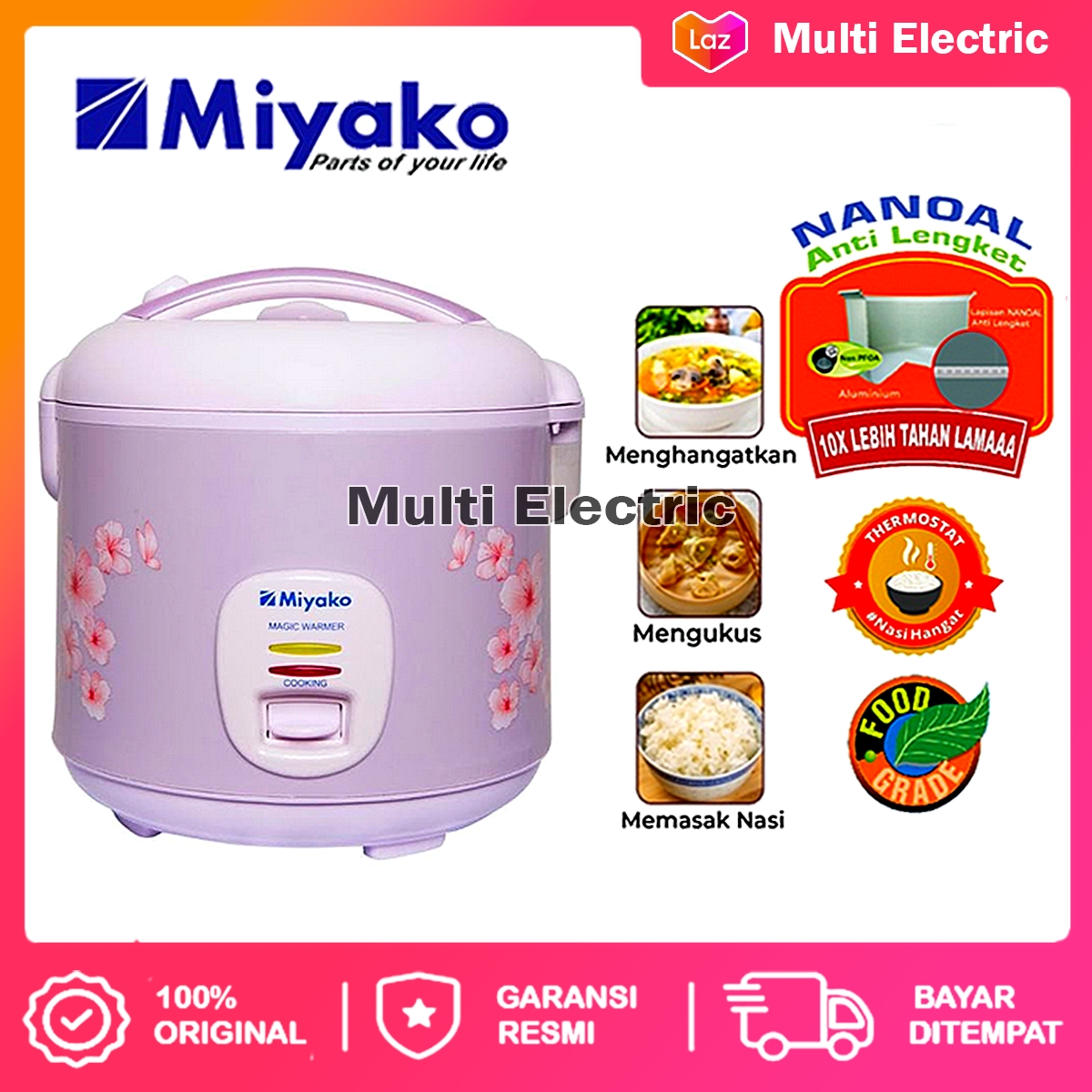 Miyako MCM 508 SBC / 507 / 509 / 528 / 3in1 Mejikom / Rice Cooker ...