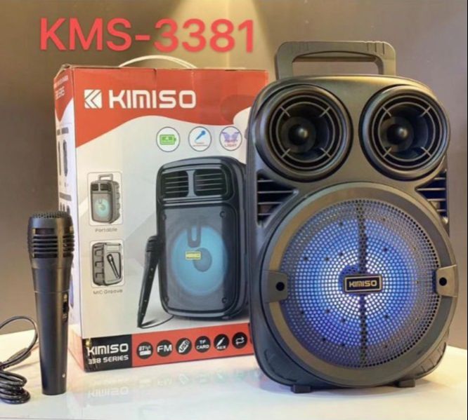SPEAKER WIRELESS BLUETOOTH PORTABLE 6'5 INCH KIMISO 3381 PLUS MIC ...