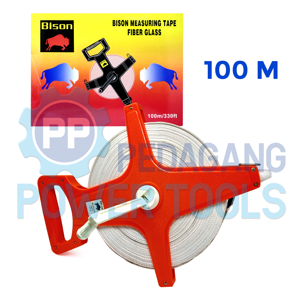 BISON METERAN T 100 METER ALAT UKUR ROL JALAN TANCAP TANAH GULUNG ...