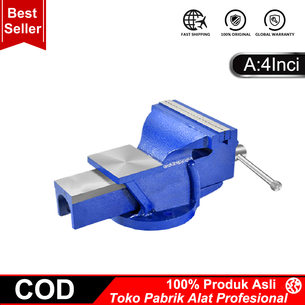 Ragum Catok Paron Tanggem Catok Meja 4 /5 Inchi Alat Jepit Serbaguna ...