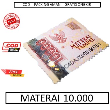 Materai 10000 Original Pos Indonesia - Matrai 10 ribu - Benda POS ...