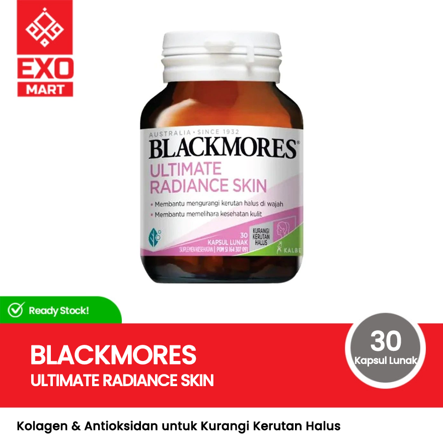 BLACKMORES - Ultimate Radiance Skin 30 Kapsul Lunak BPOM Kalbe | Lazada ...