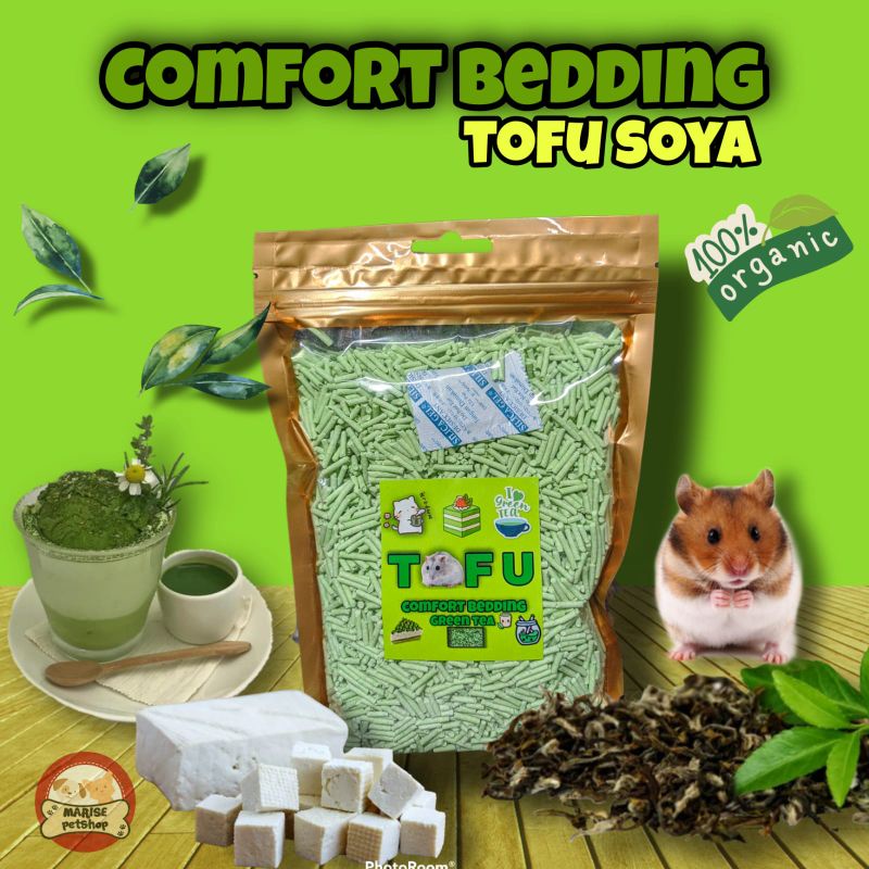 Alas kandang hamster green tea tofu soya pengganti serbuk kayu | Lazada ...
