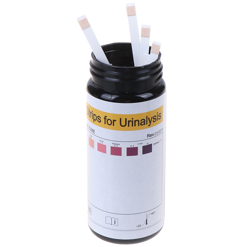 100Pcs/Bottle Ketone Strips Home Ketosis Urine Weight Lose Analysis ...