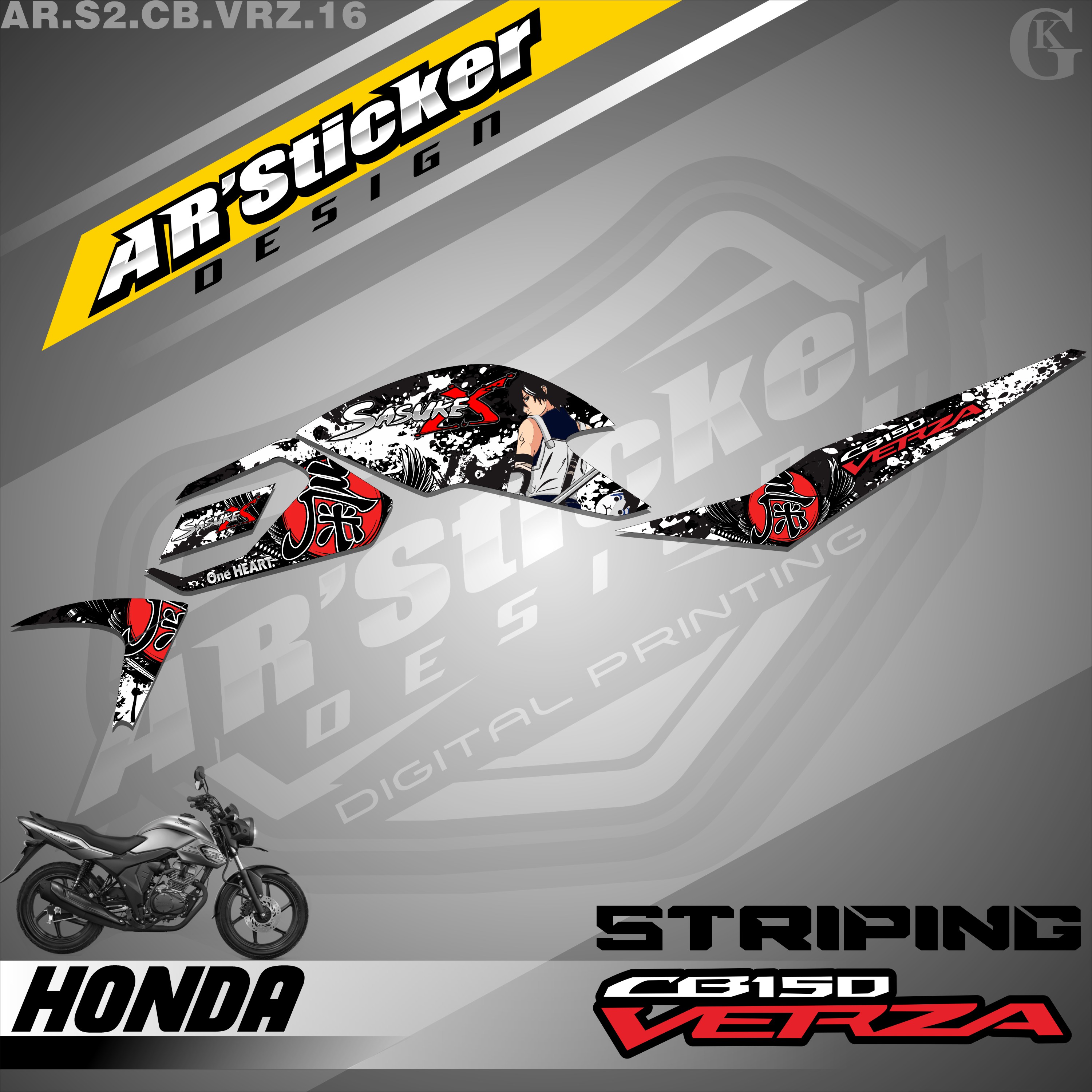 Sticker Striping Cb Verza - Stiker Motor Keren Setiker Motor Honda CB ...