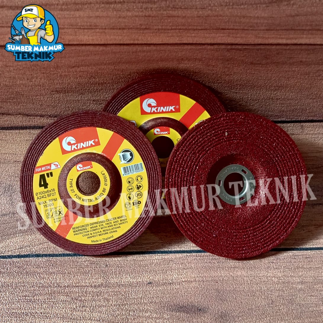 Batu Gerinda Gurinda Poles Besi Mata Slep Kinik Tebal 6ml 4 inch A24Q ...